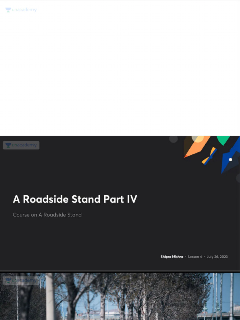 A Roadside Stand Part IV With Anno | PDF