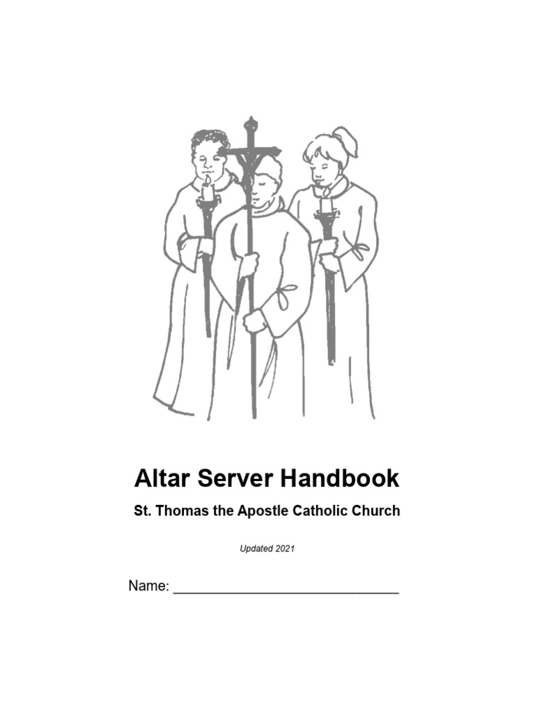 Altar Server Procedure Guide | PDF | Altar | Mass (Liturgy)