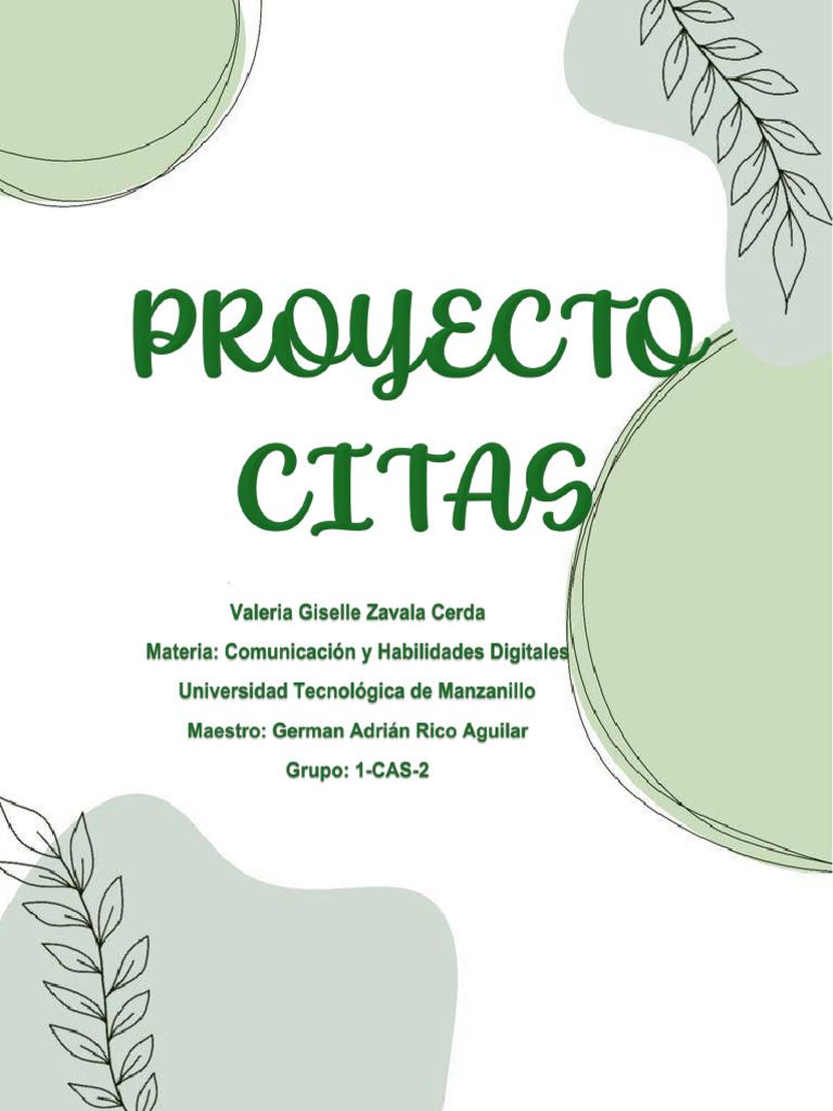 Proyecto Citas | PDF