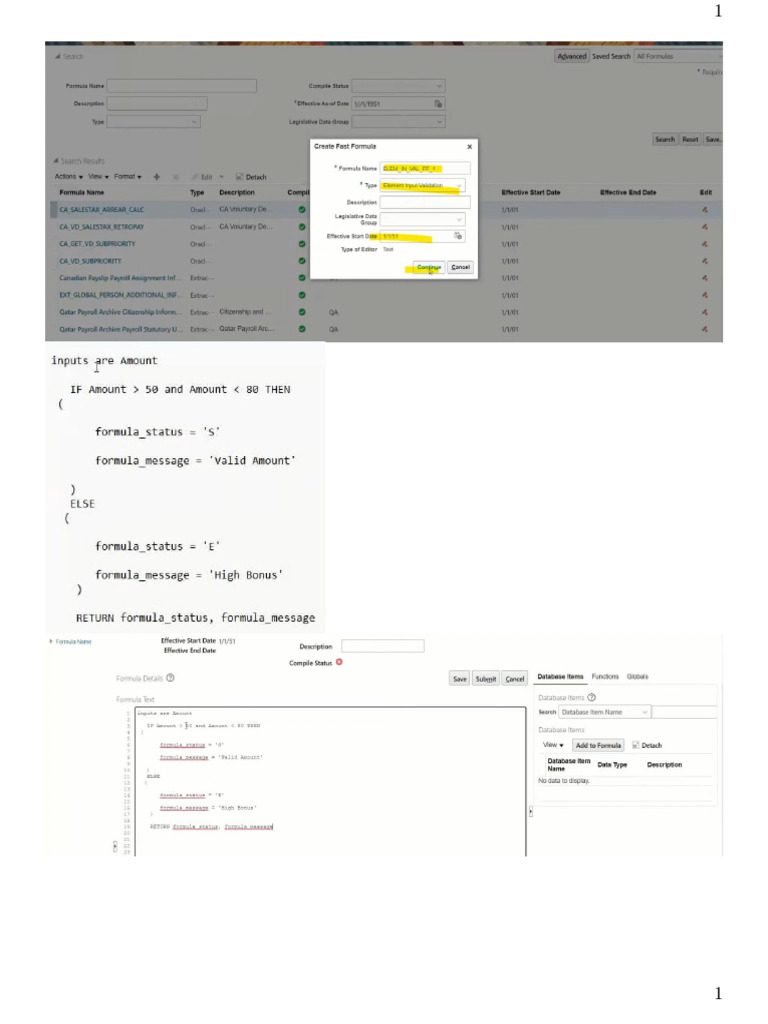 11 Fast Formula Input Validation | PDF