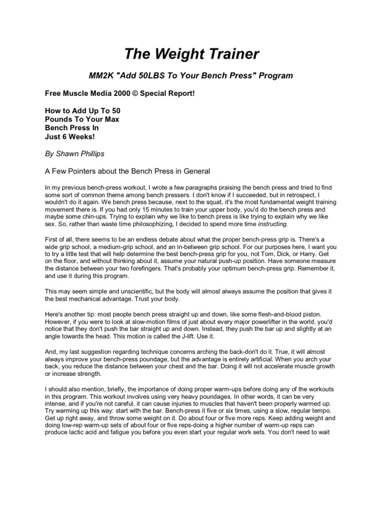 MM2K | PDF | Muscle | Physical Exercise