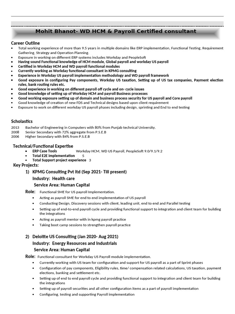 Resume - Mohit Bhanot - Mohit Bhanot | PDF | Computing