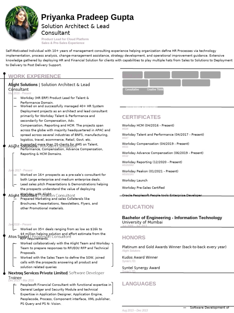 Priyanka Pradeep Gupta_CV_v7 - Priyanka Gupta | PDF | Performance ...