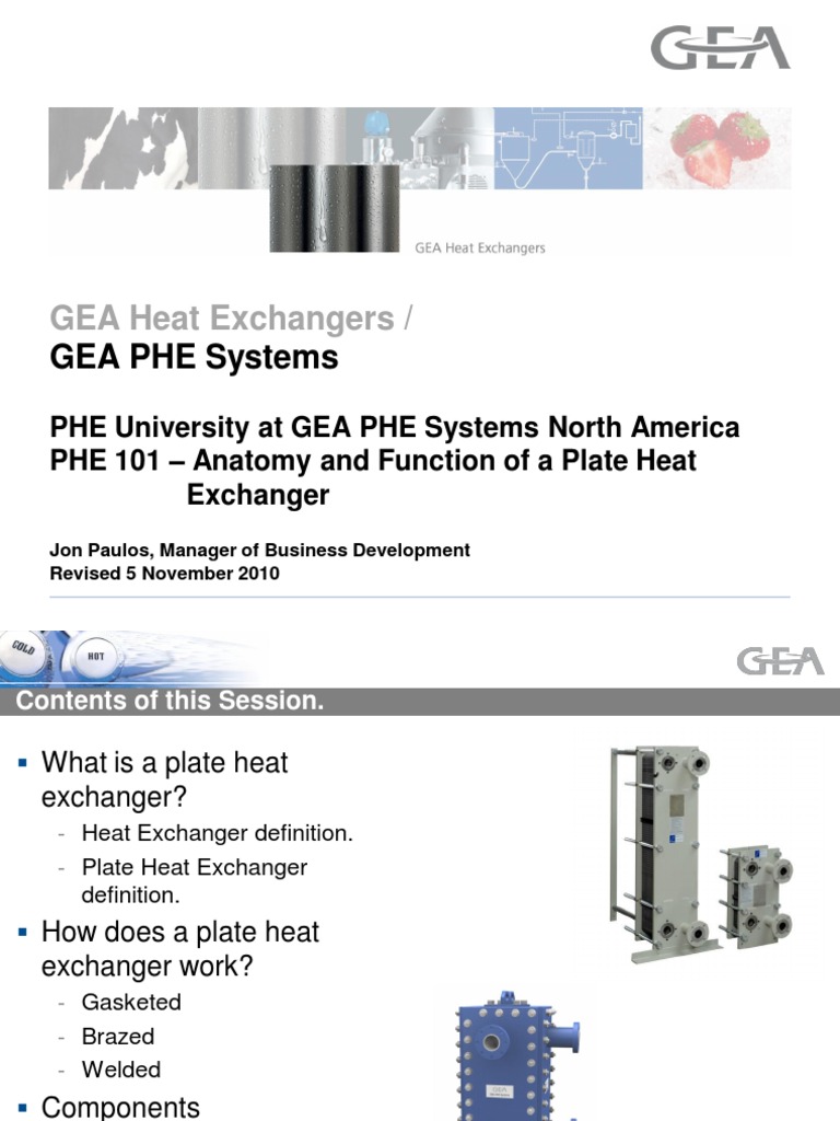 Gea - Phe101 | PDF | Heat Exchanger | Mechanical Engineering