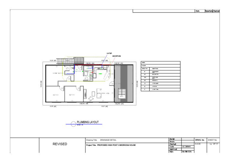 Plumbing Layout | PDF | Sanitation | Bathroom