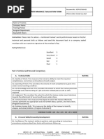 OJT Performance Evaluation Comments Guide | PDF | Performance Appraisal ...