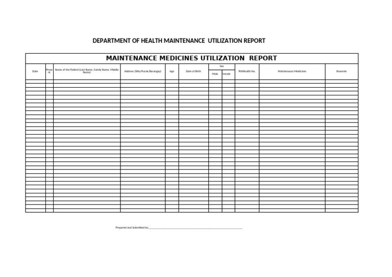 NCD Maintenance Form | PDF