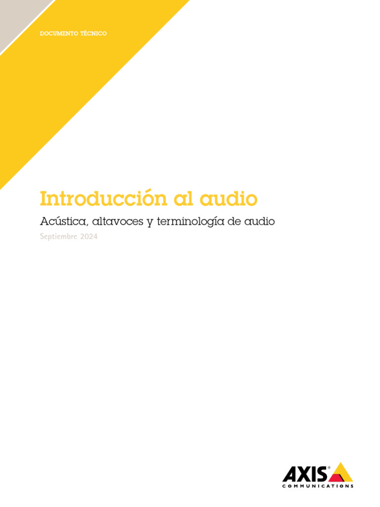 Introduction To Audio Acoustics, Speakers and Audio Terminology Es ES ...