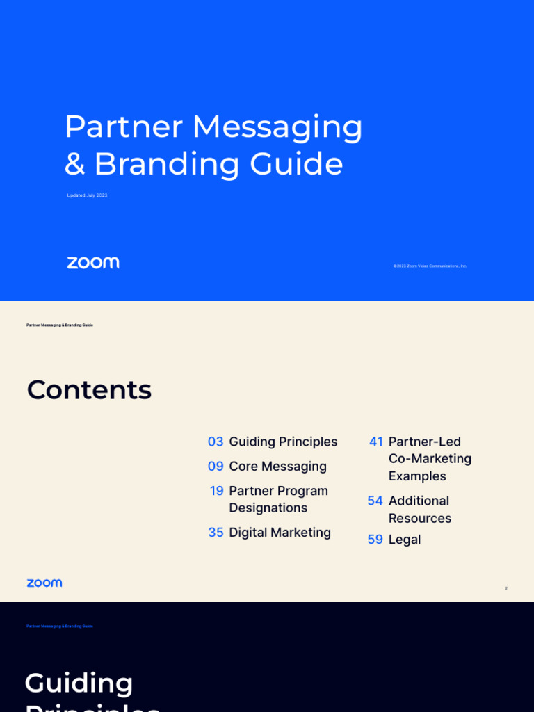 Zoom Partner Messaging & Branding Guide | PDF | Brand | Mobile App