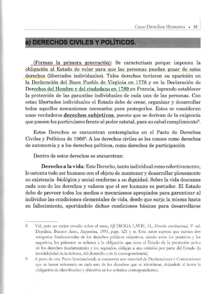 Derechos Humanos Individuales - II Parcial - 2024 | PDF