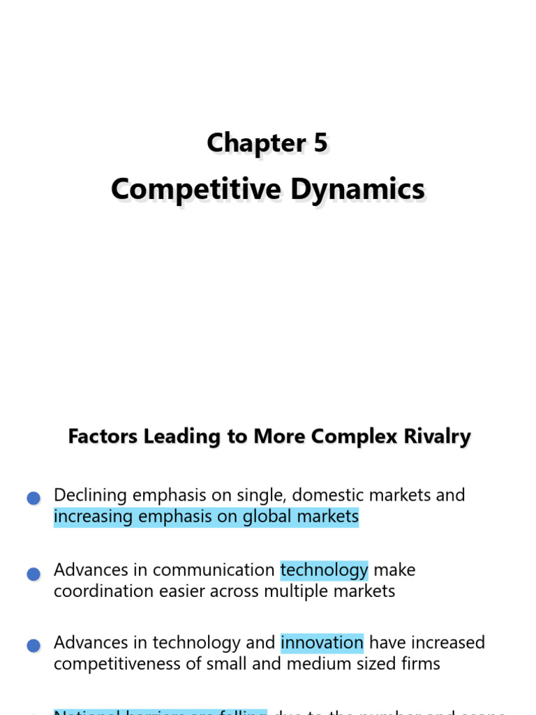 Chapter 5 - Competitive Dynamics Nazia | PDF | Competition | Motivation