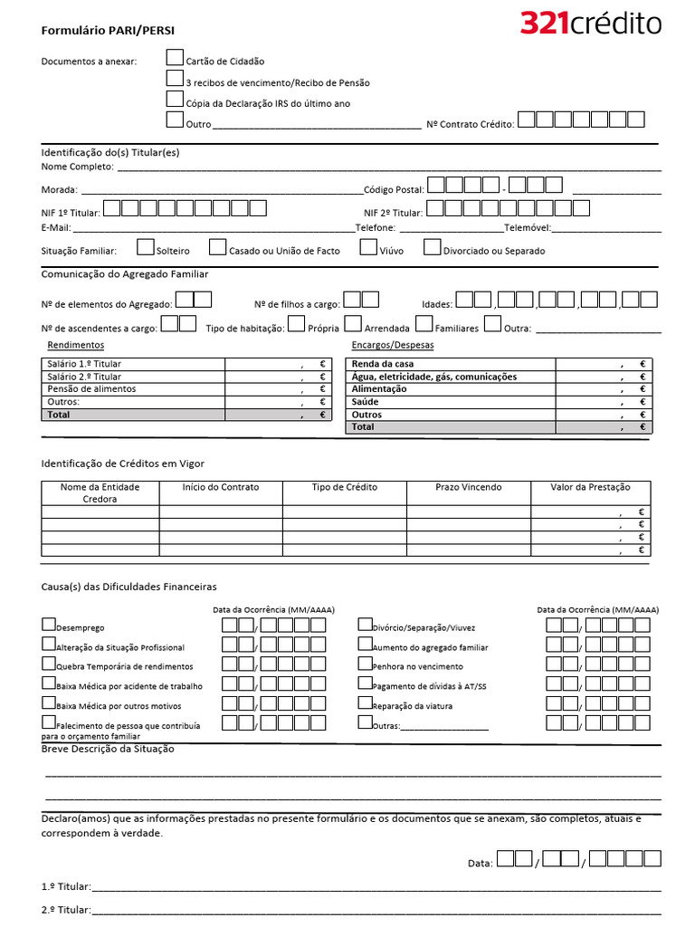 Formulario PARI_PERSI_250121_05945660Q2[1] | PDF | Pensão alimentícia