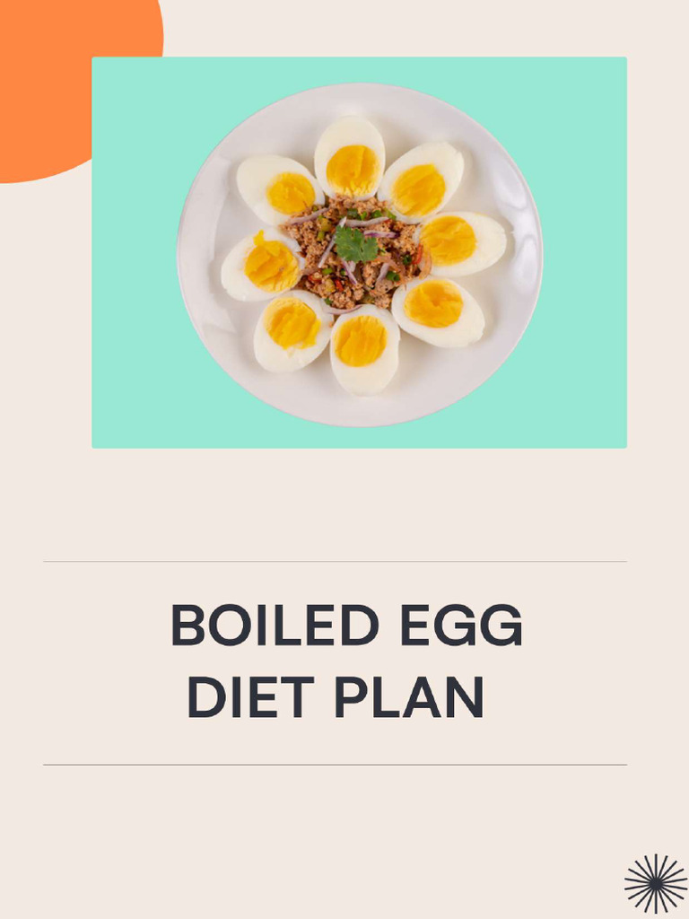 Boiled Egg Diet Plan | PDF