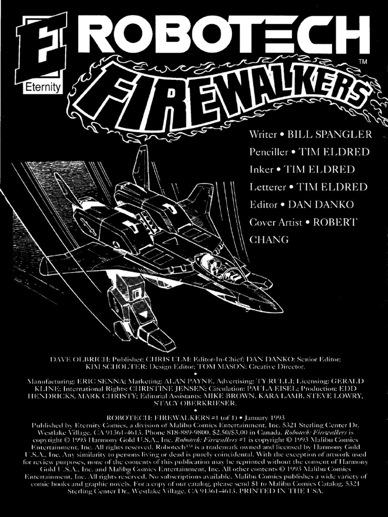 Robotech Firewalkers 01 - 00 - FCi | PDF