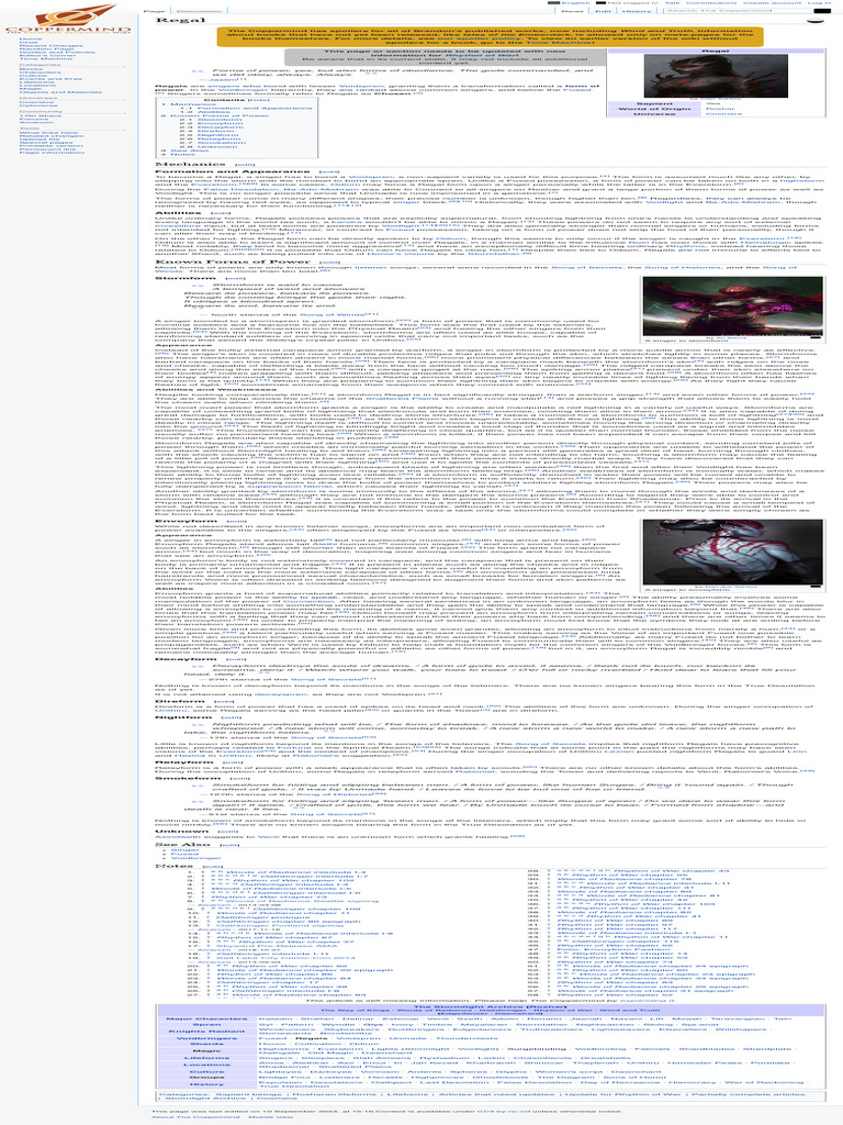 Cosmere's Regal Singers Guide | PDF | Novel Series | High Fantasy
