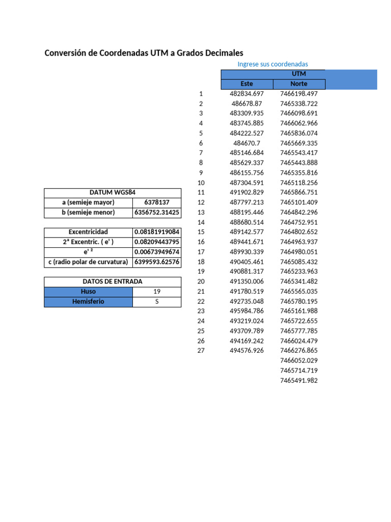 Conversor Coordenadas | PDF