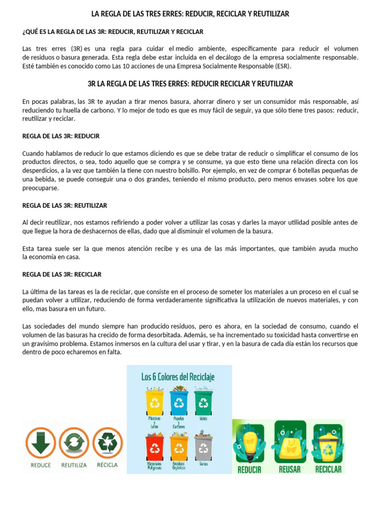 La Regla de Las Tres Erres | PDF