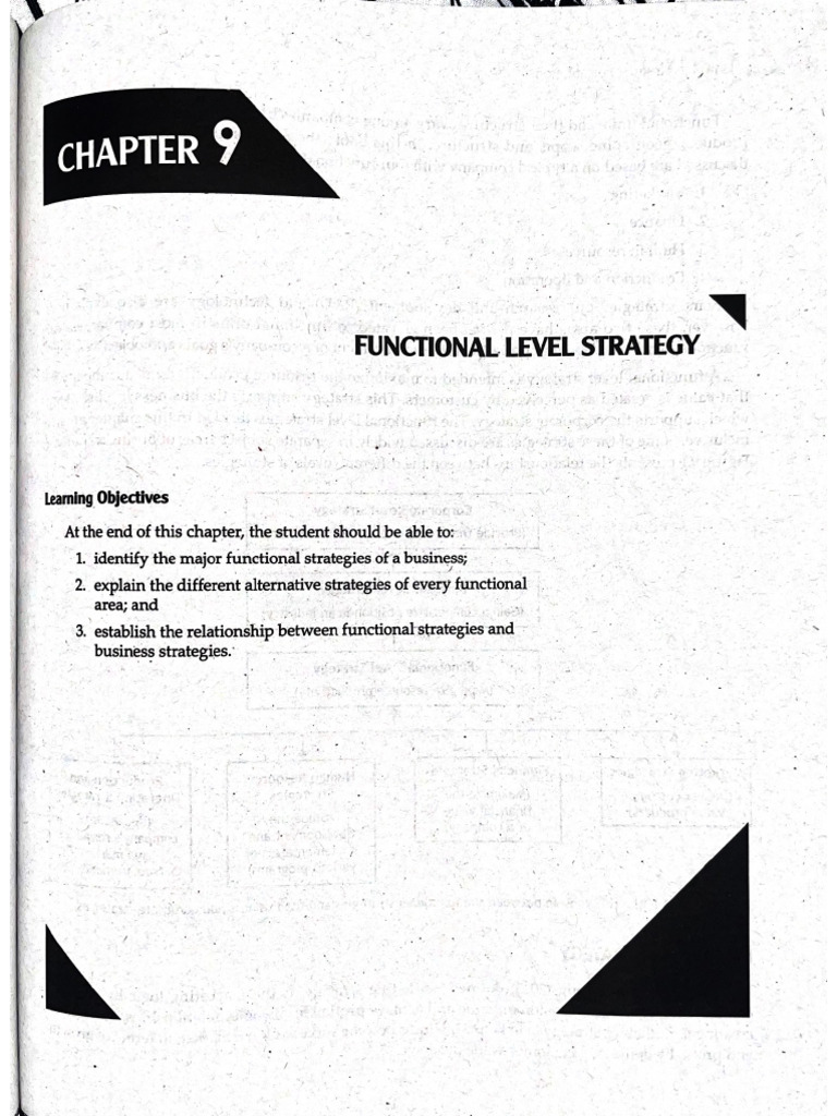 Functional Level Strategy | PDF