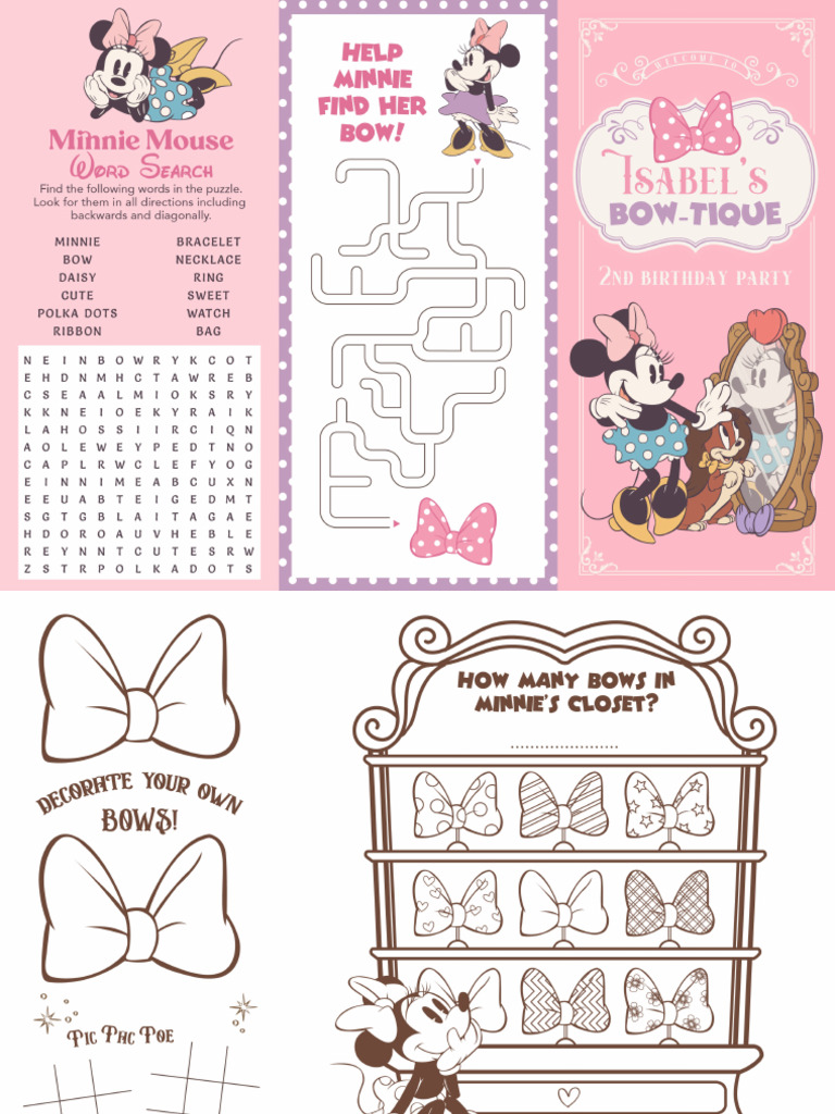 Minnie Activity | PDF