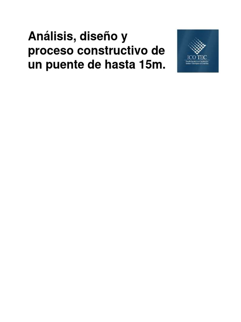 Analisis Diseno y Proceso Constructivo D | PDF | Fundación (Ingeniería) | Puente