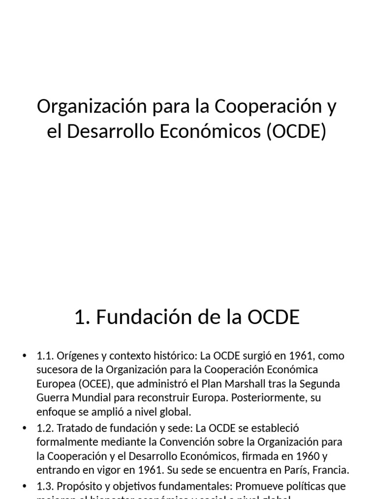OCDE: Impacto y Beneficios para Perú | PDF | Perú | Economias