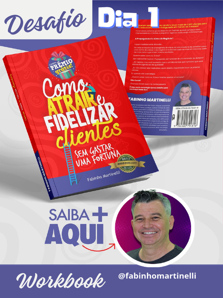 Workbook Aula 1 - Desafio Como Atrair e Fidelizar Clientes - Editavel ...