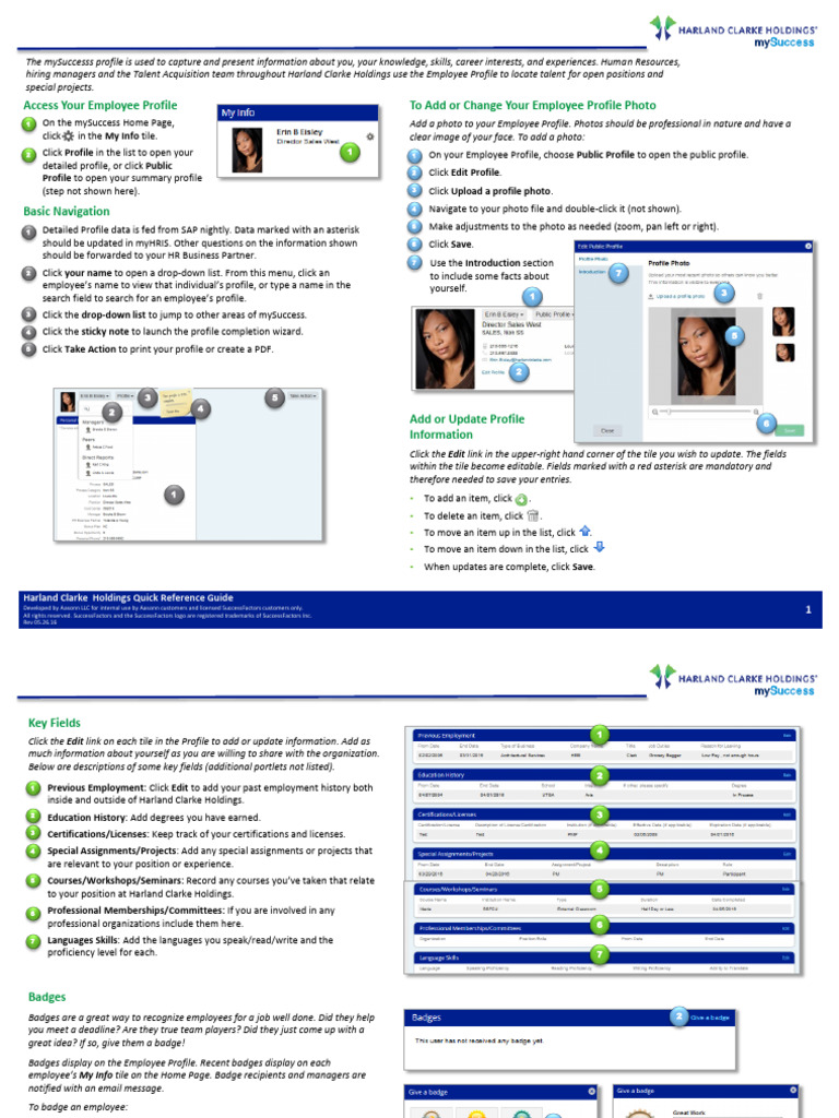 Employee Profile Management Guide | PDF | Computing | Software