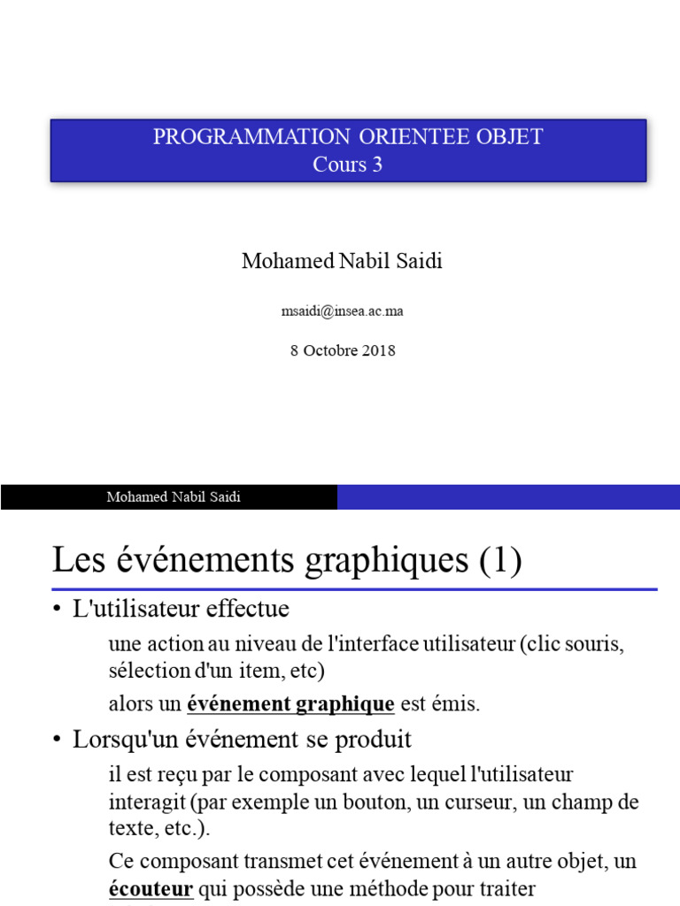 Cours 3 | PDF | Programmation informatique | Génie logiciel