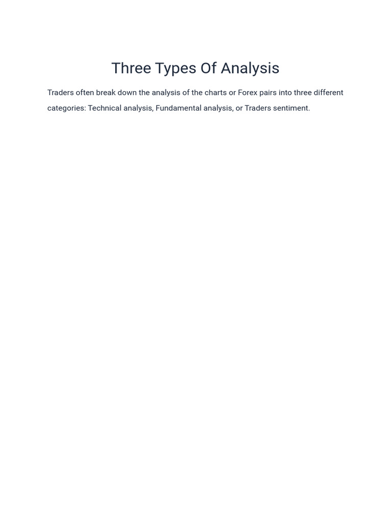 Three Types of Analysis | PDF