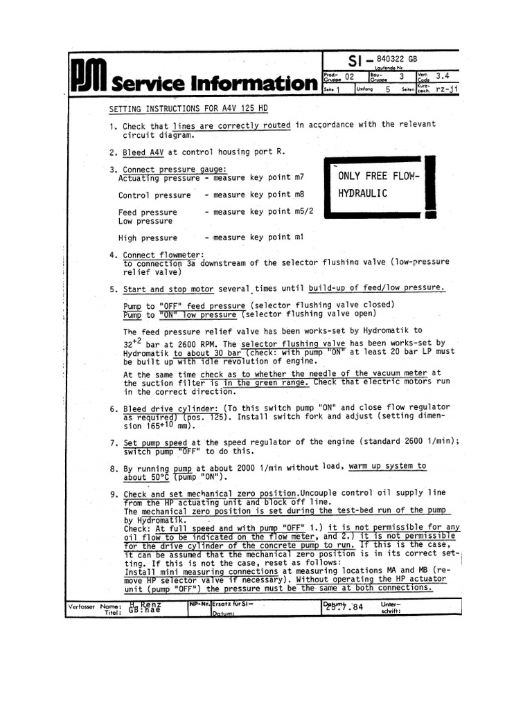 Pump Setting | PDF