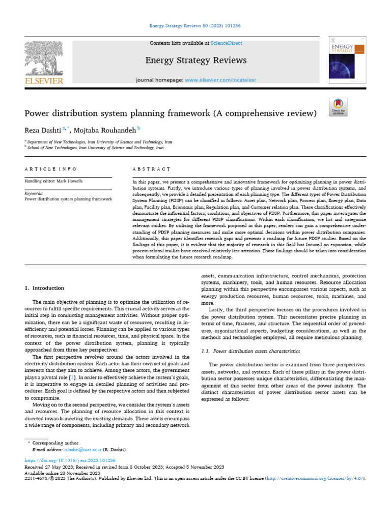 Distribution System Planning | PDF | Electric Power Distribution | System