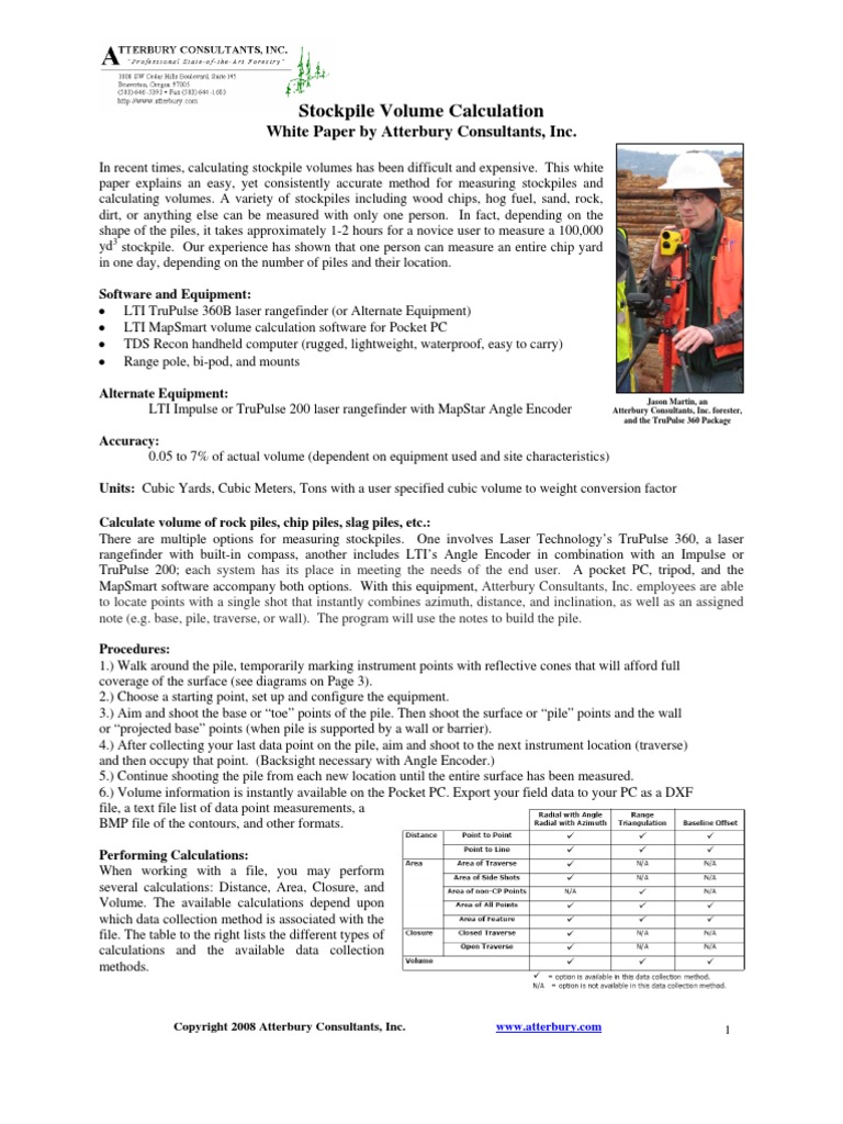 Stockpile Volume Whitepaper | PDF