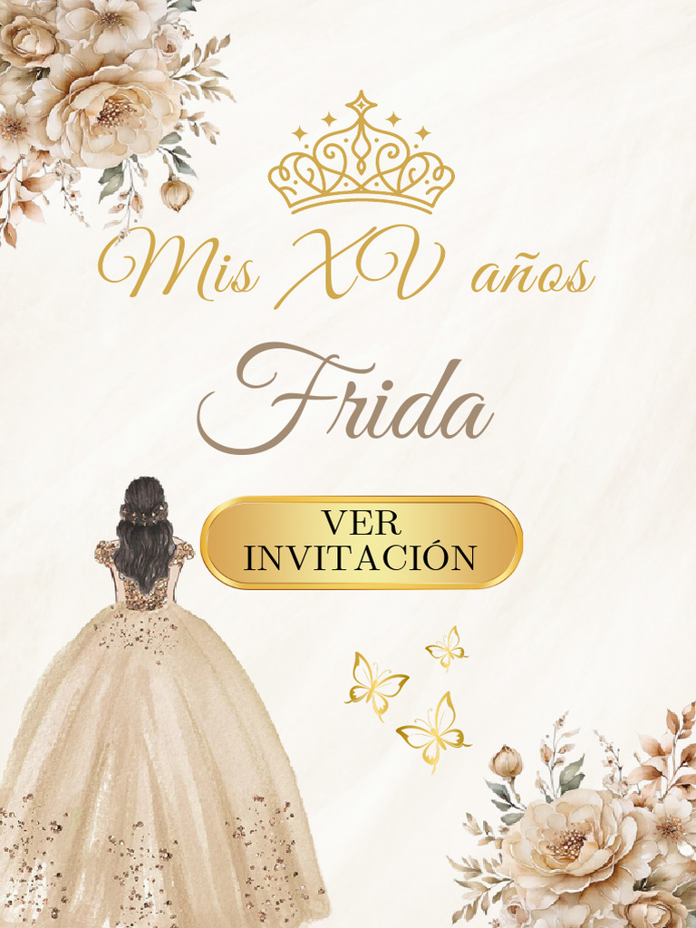 Invitación a Mis XV Años de Frida | PDF