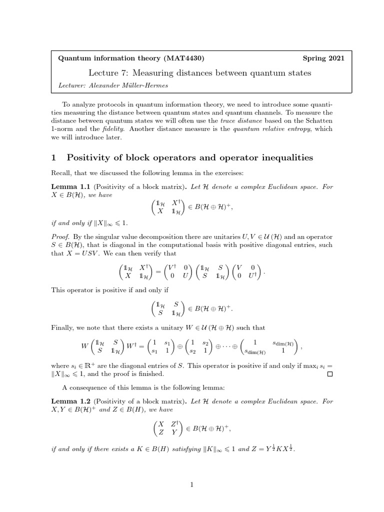 lecture7 | PDF | Norm (Mathematics) | Algebra