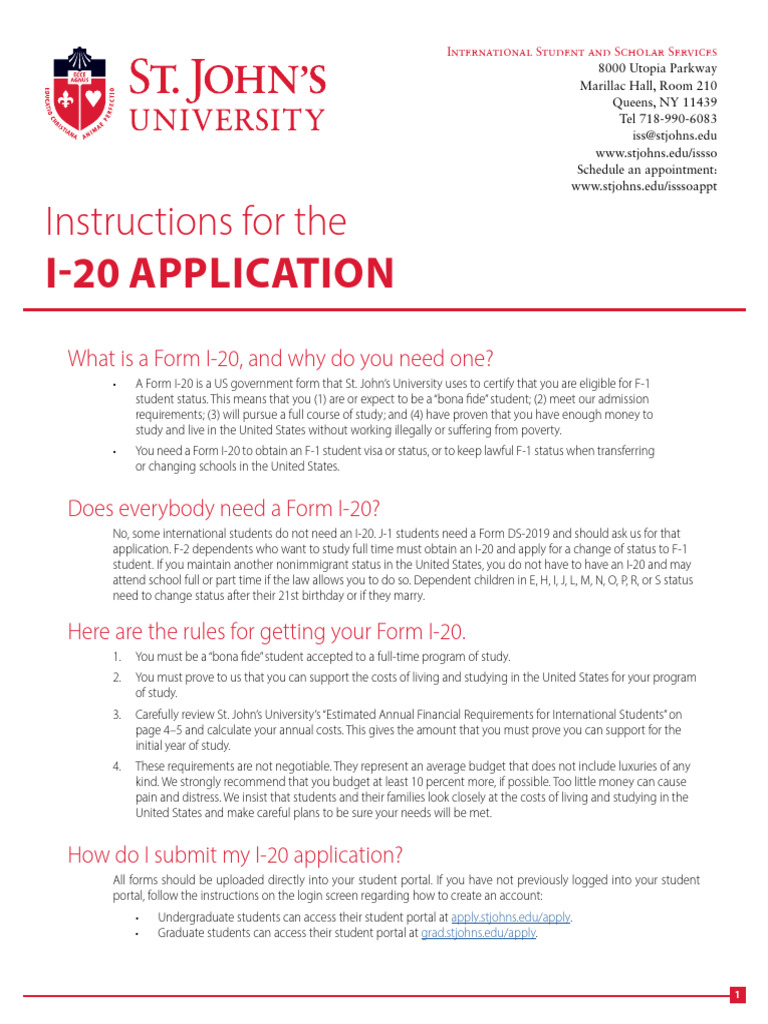 Understanding Form I-20 for F-1 Visa | PDF | Cost Of Living | Tuition Payments