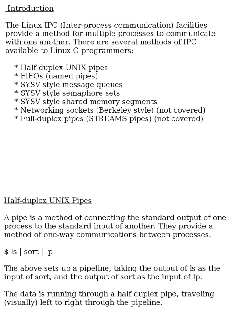 Linux Ipc | PDF