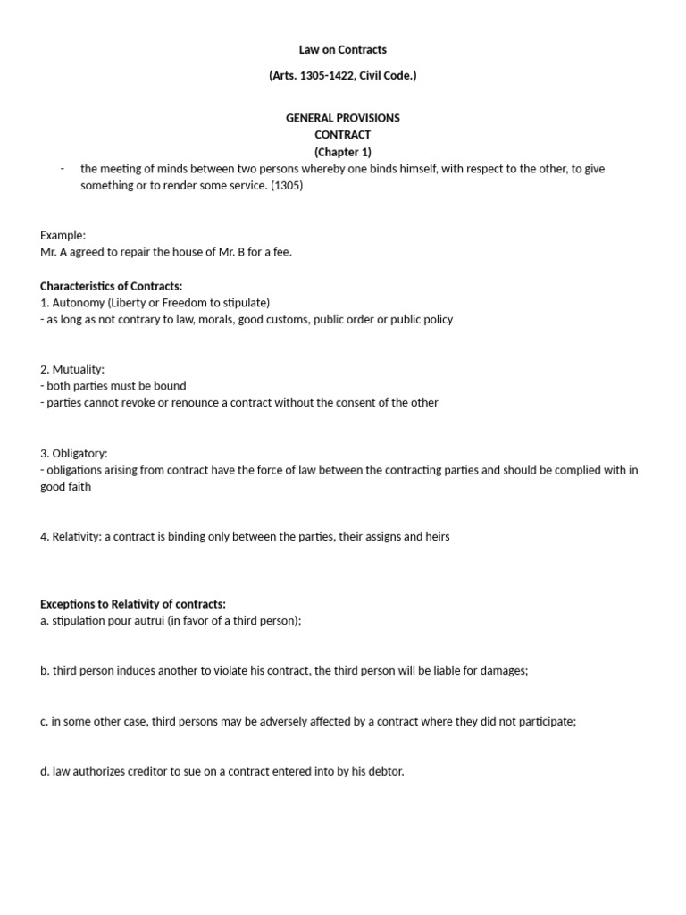 Overview of Contract Law Principles | PDF | Justice | Crime & Violence