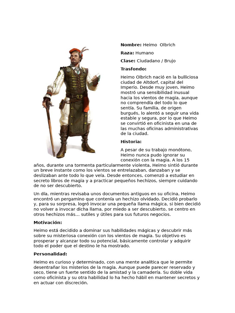 Historia de Heimo Olbrich | PDF