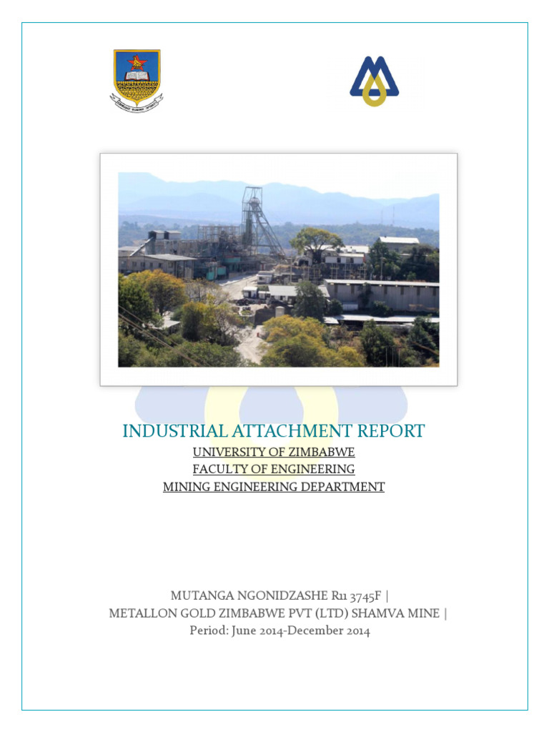 Industrial Attachment Report: Mining Engineering | PDF | Mining | Clastic Rock