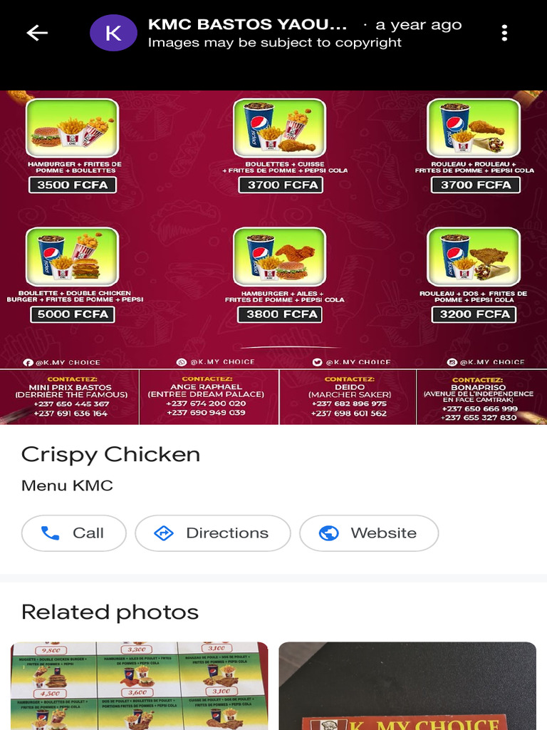 KMC Menu - Google Search | PDF