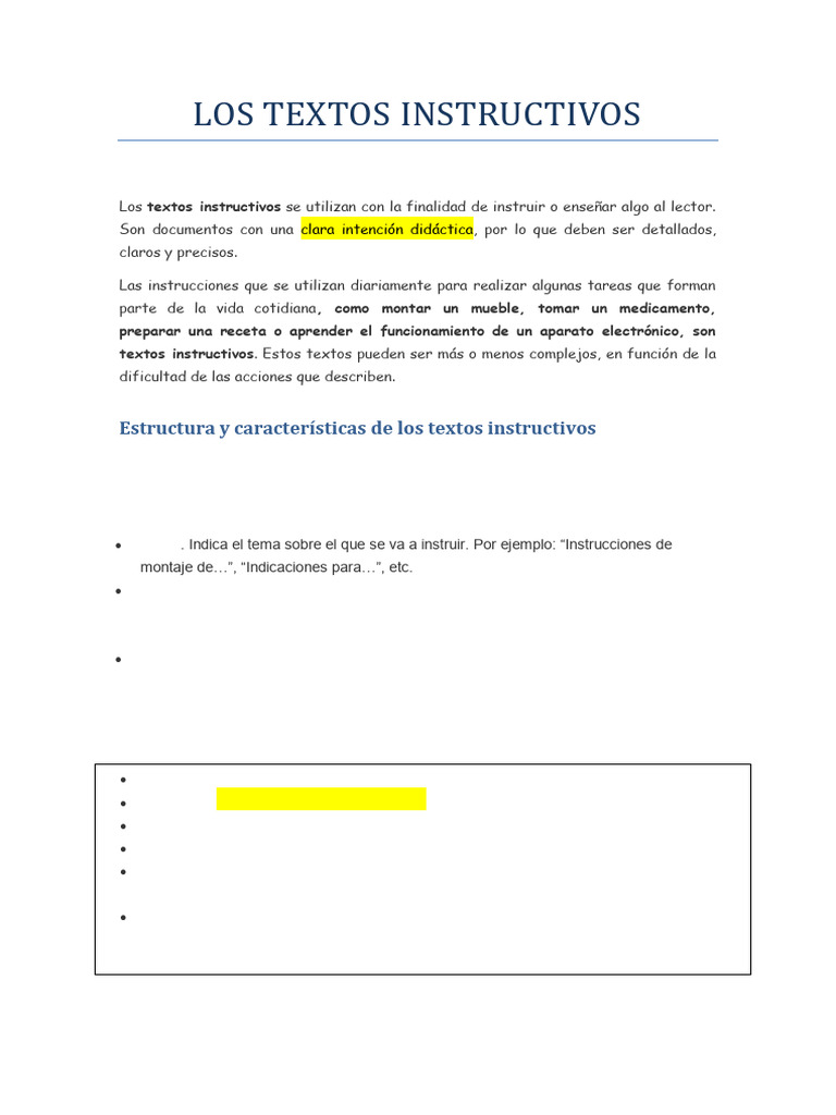 Los Textos Instructivos | PDF | Espaguetis | Cocinando