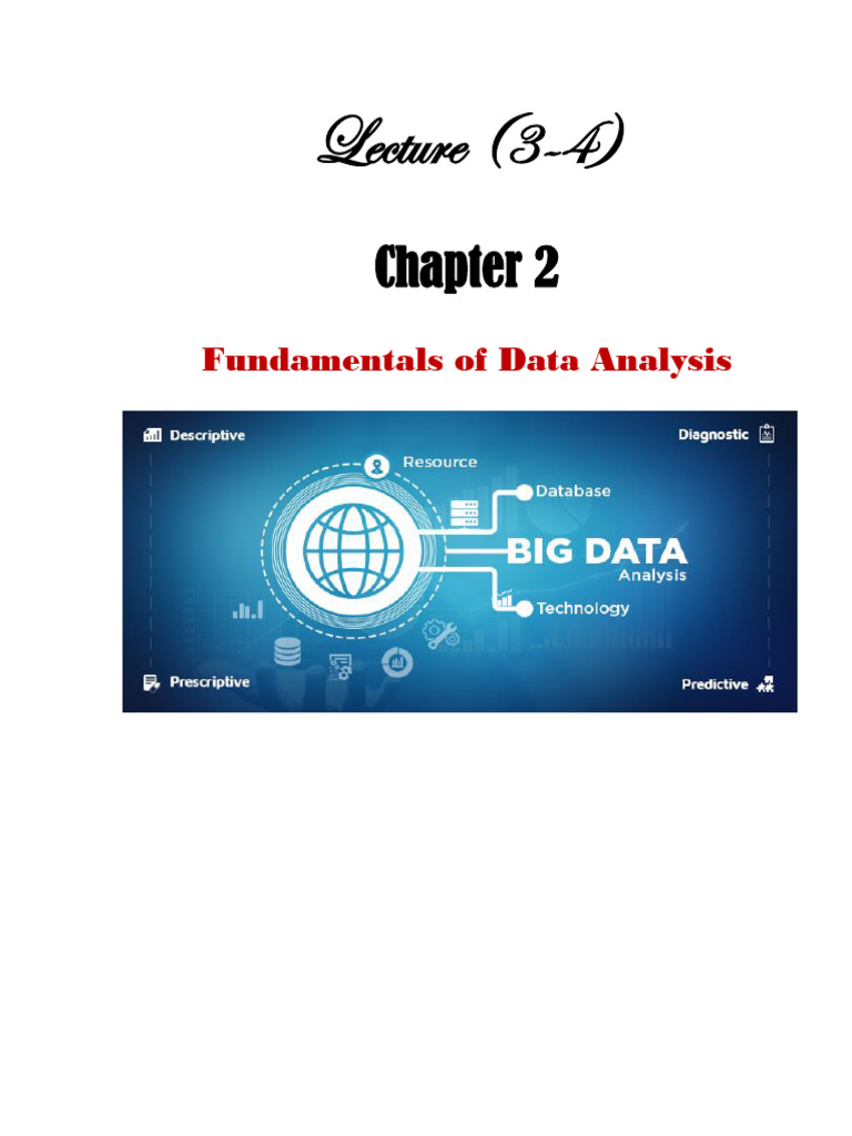 BDA-24_Lect (3-4)-(Fundamentals of Data Analysis) | PDF | Data Analysis ...
