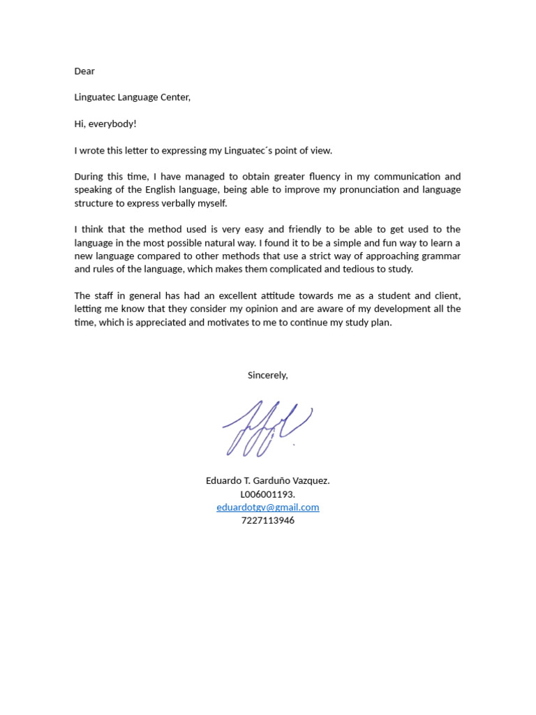 Positive Feedback on Linguatec Method | PDF