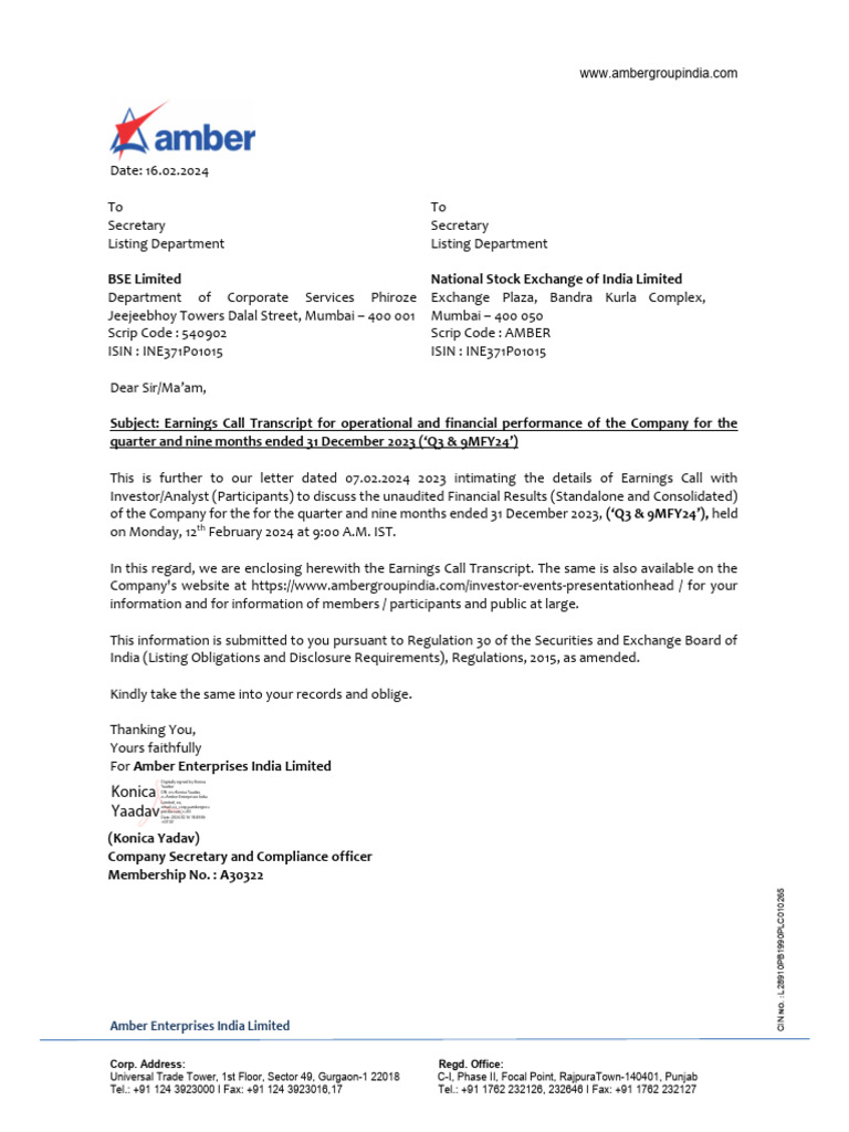 Amber Transcript Feb24 Pdf Printed Circuit Board