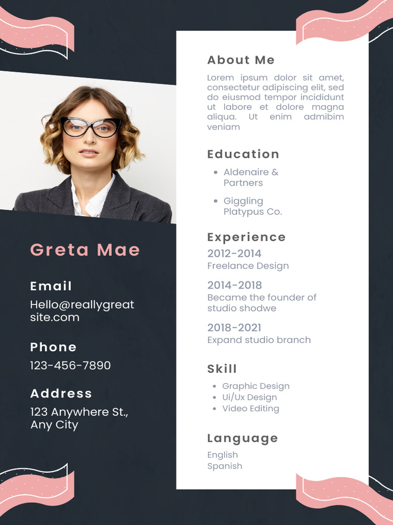 Black Pink White Simple Resume Portrait_20250202_051212_0000 | PDF