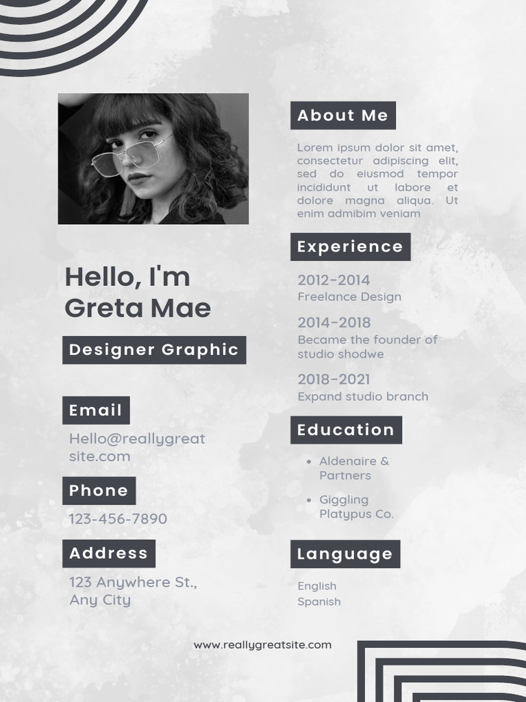 Monochrome Modern Modern Resume Portrait - 20250202 - 051140 - 0000 | PDF