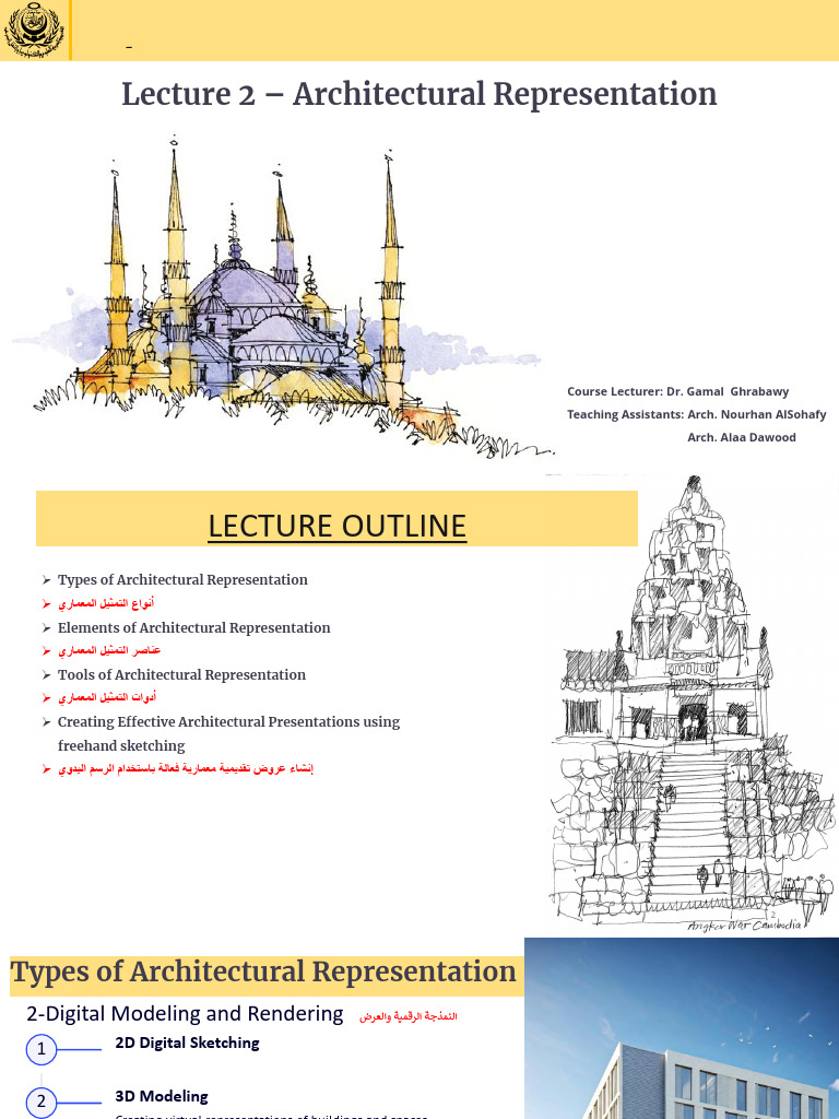 EAR1101 - Lecture 2 - Architectural Representation - SEP2024 | PDF