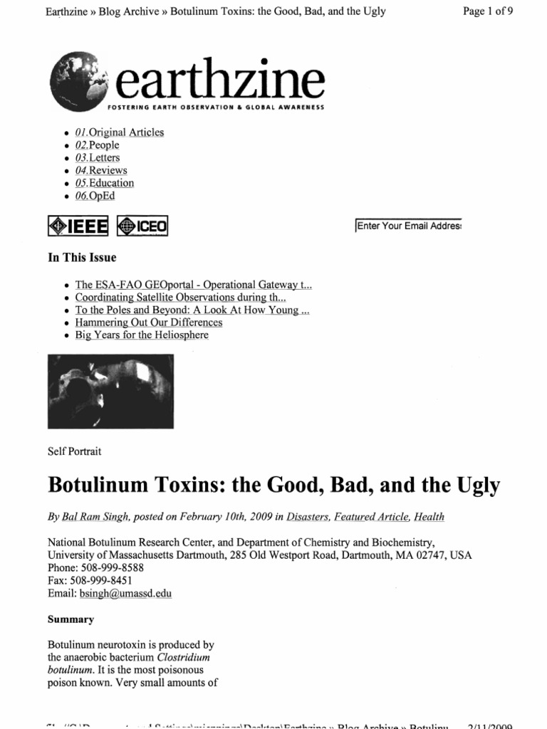 Botulinum Toxins: Uses and Risks | PDF | Botulinum Toxin | Medical ...