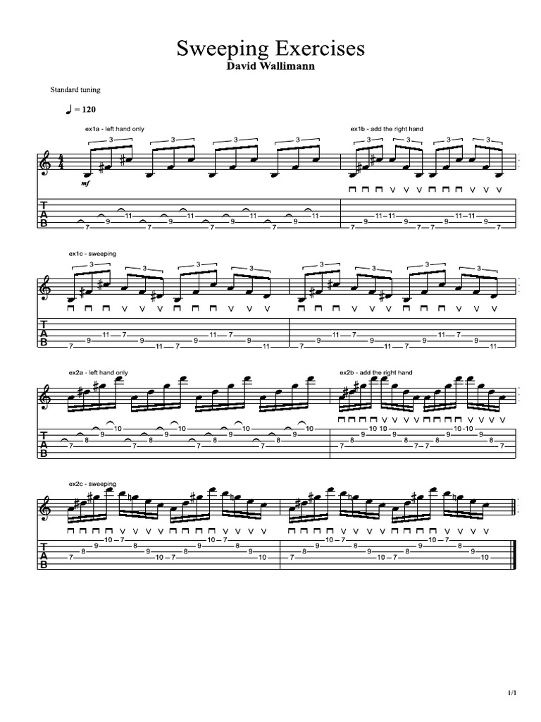 Sweeping Exercises | PDF