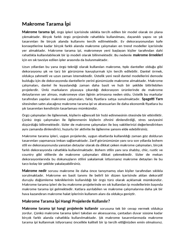 1500 - Makrome Tarama İpi | PDF